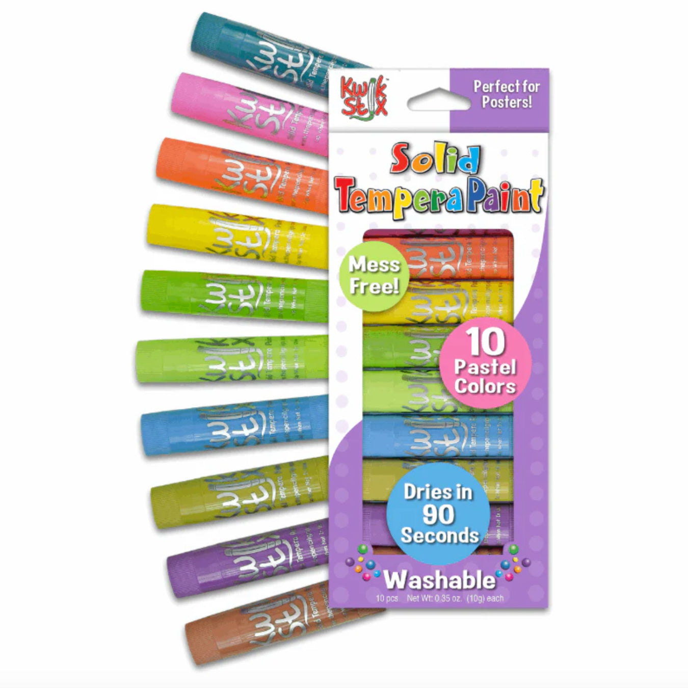 Magic Stix - Kwik Stix, Set of 10 Pastel Colors – PlayOn