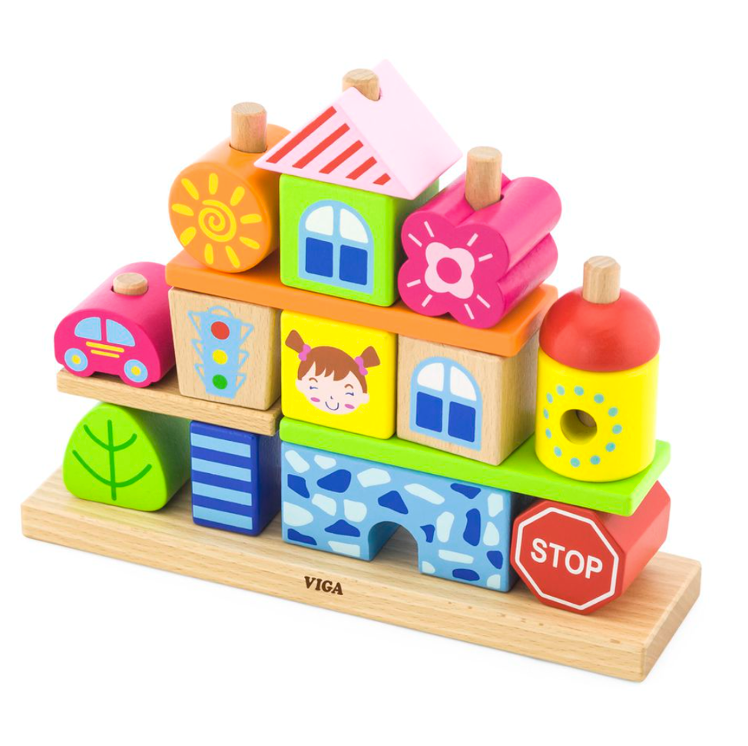 Viga - Stacking Blocks City – PlayOn